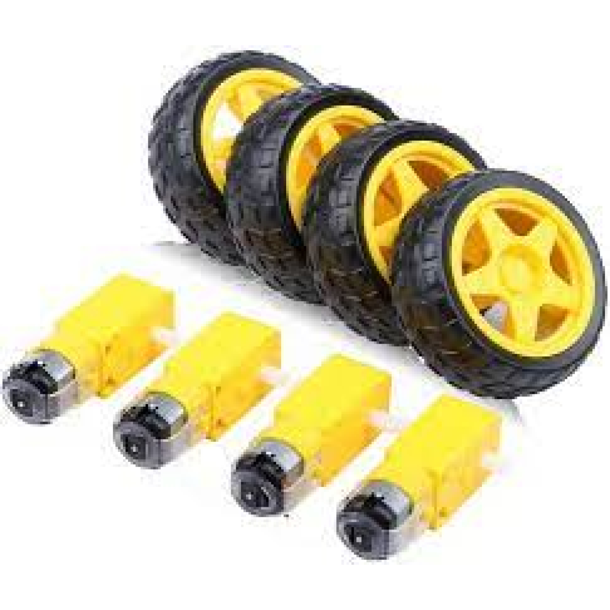 N20 Geared Motor Rubber Wheel Kit - Engineerstoy.com